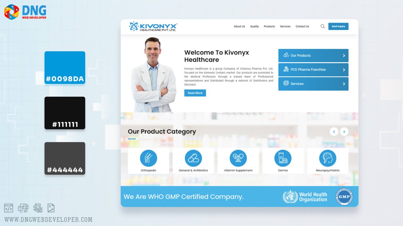 7 Top Trending Color Schemes for Pharmaceutical Websites Designing